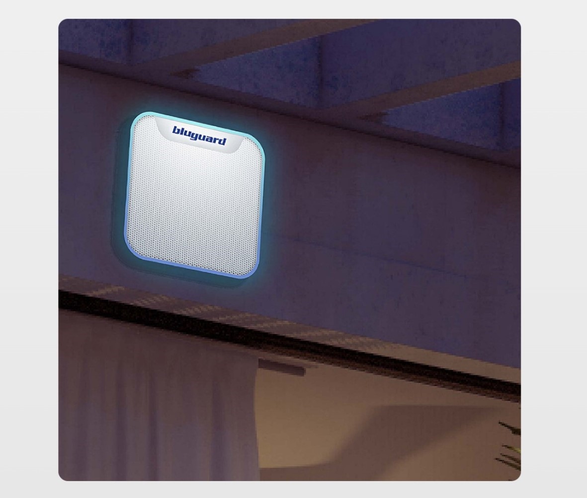 Bluguard LED Outdoor Piezo Siren Max 105dB LED Light Outdoor Siren with ...