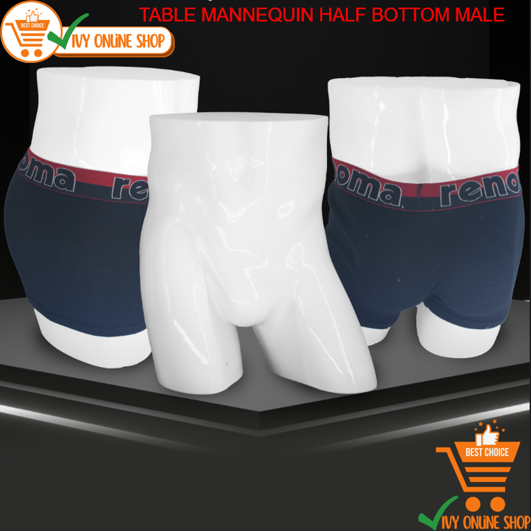 Male underwear model props Half Bottom Mannequins Male Hip Model Table ...