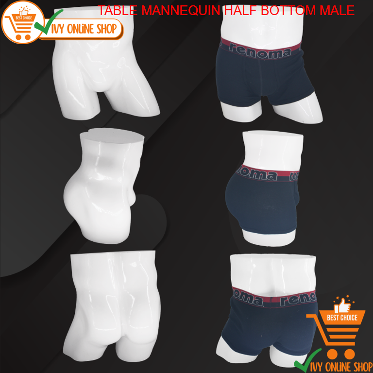 Male underwear model props Half Bottom Mannequins Male Hip Model Table ...