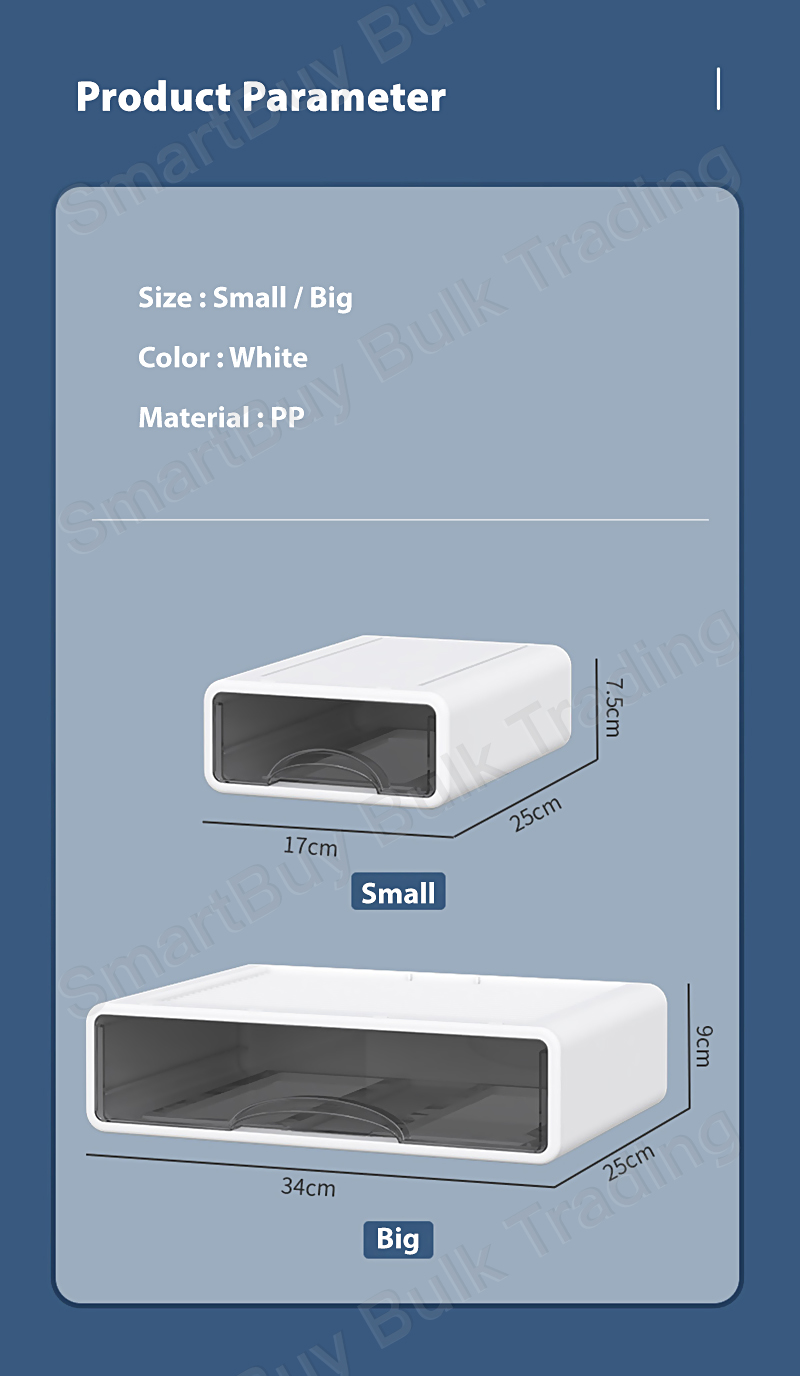 SmartBuy Modular Multi-Layer Stackable Desktop Storage Box Drawer ...