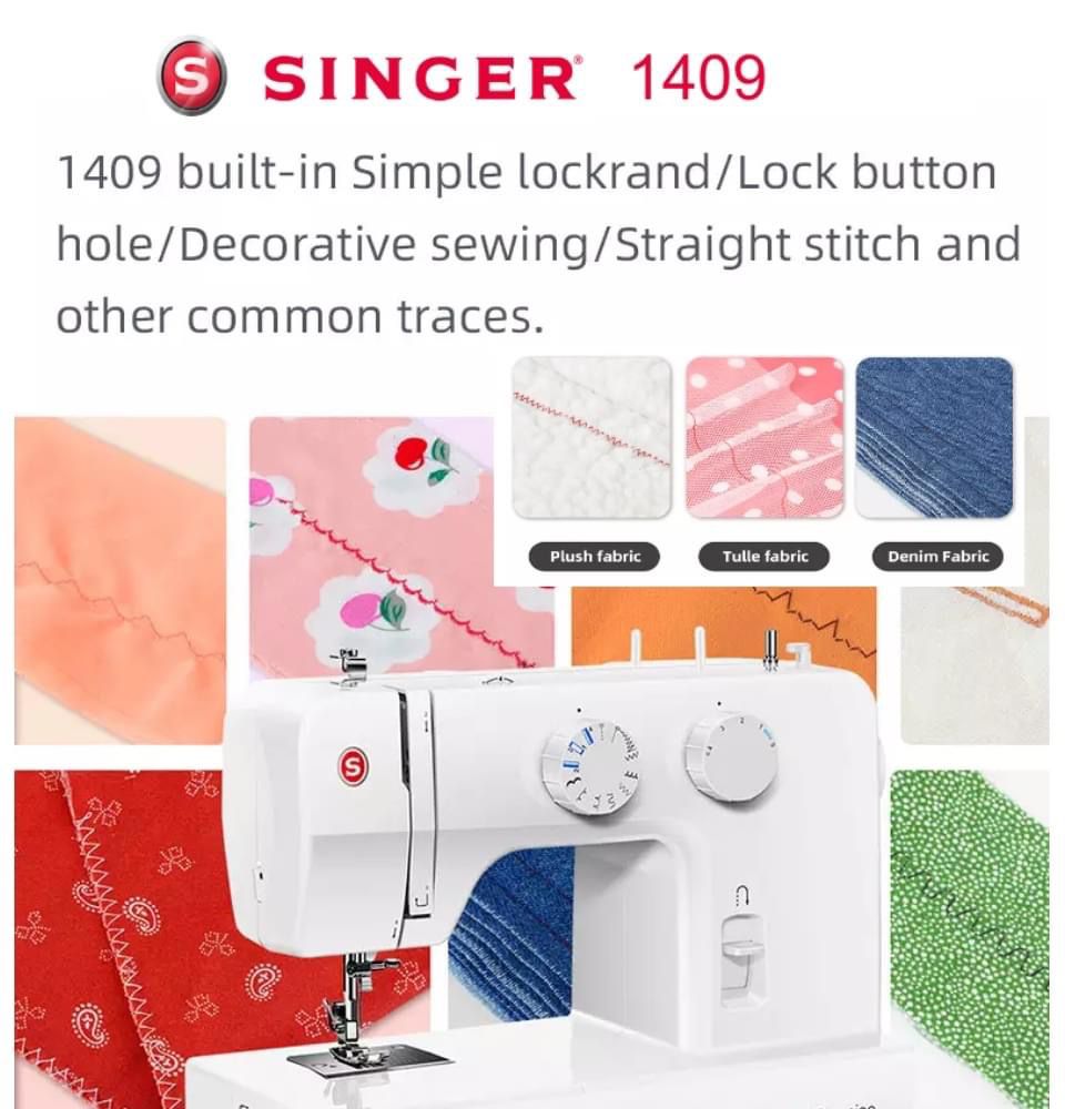 Singer Model 1409 9 Stitches Promise Mechanical Sewing Machine (Mesin Jahit) | Shopee Malaysia