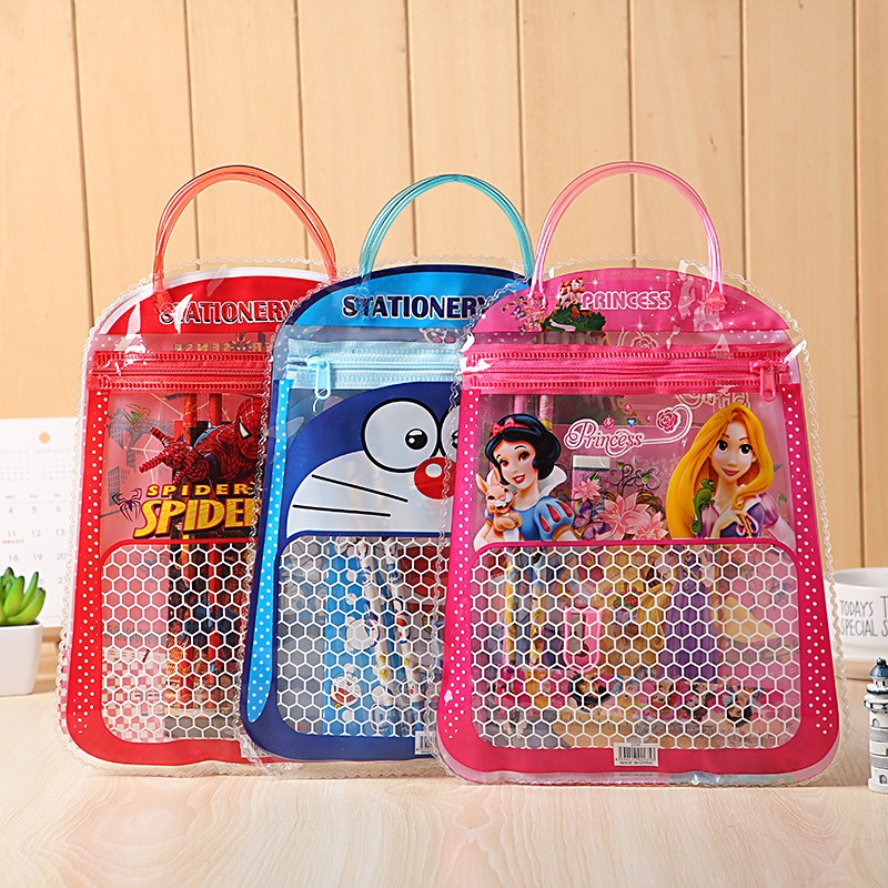 Deli PP Bag Stationery 2235 6 In 1 Cute Cartoon Design Stationery Gift ...