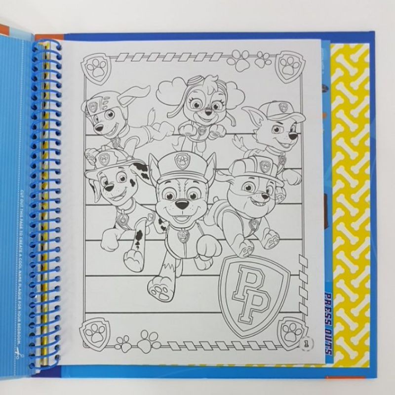 Paw Patrol Activity Folder Book For Kids with Story Colouring Activity ...