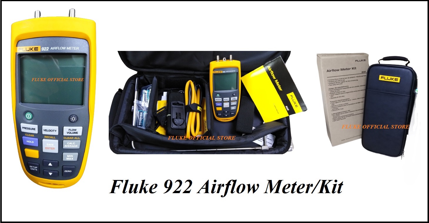Fluke 922 Airflow Meter KIT, KIT Meter Aliran Udara | Shopee Malaysia