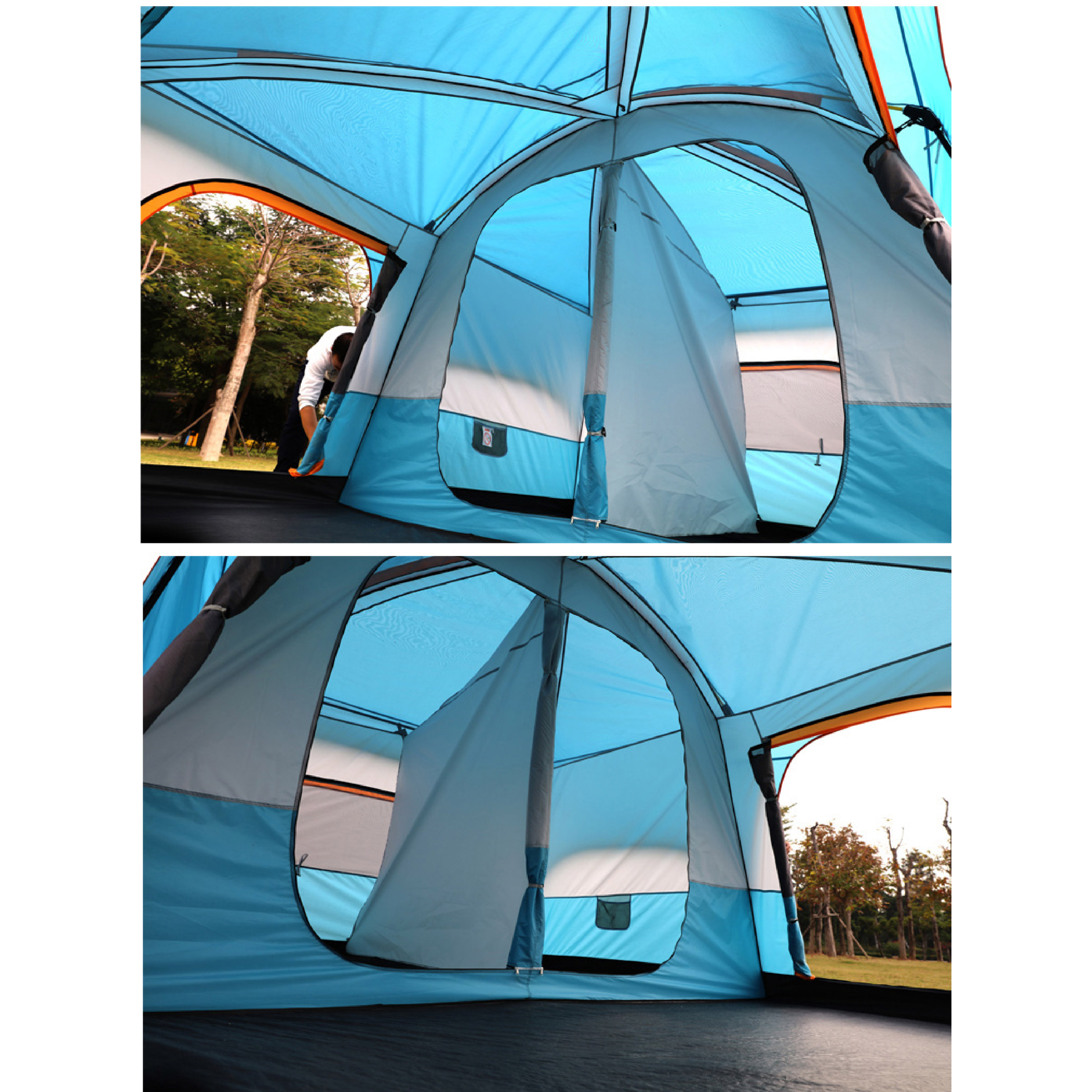 JDEX Khemah Unta Full Cover 8 -12 orang Family Camel Tent Large Outdoor ...