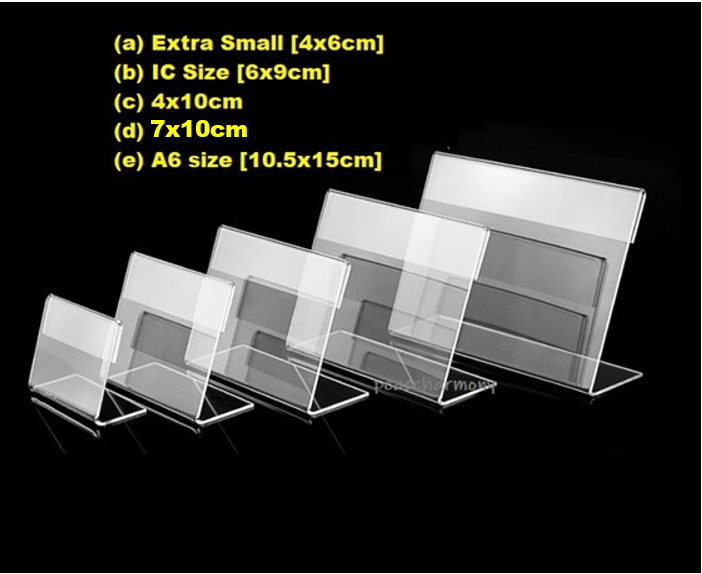 L Shape Card Stand / L Shape Stand for Price Tag Holder and for Table ...