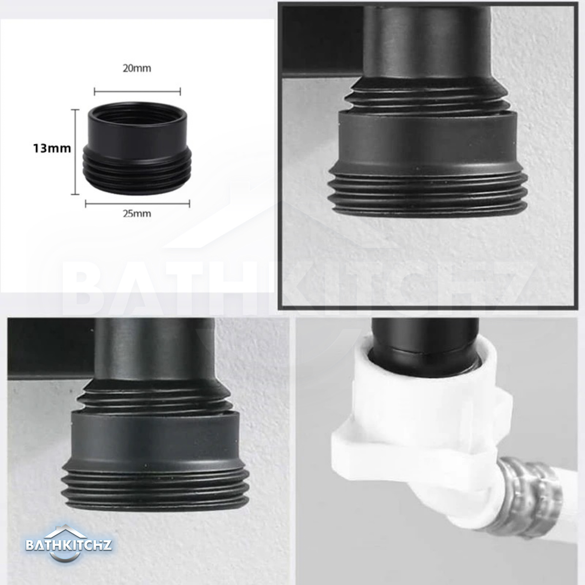 BATHKITCHZ 6 points Washing Machine Converter Adapter Washing Machine ...