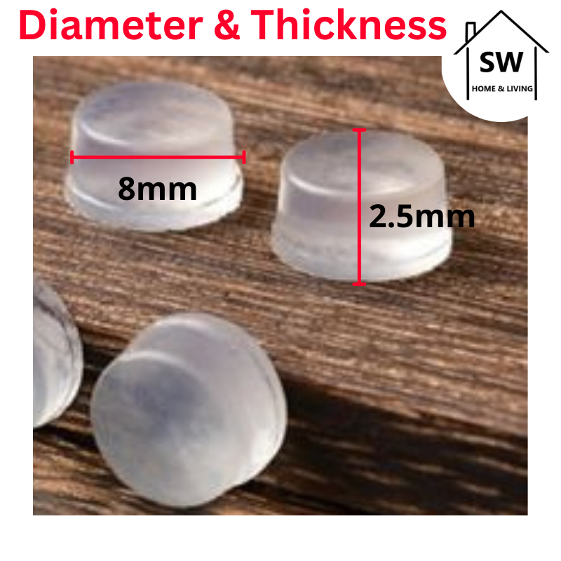 SW 3M Tawar Pelapik Getah Berkualiti Rubber Bumper Button Door Bumper ...