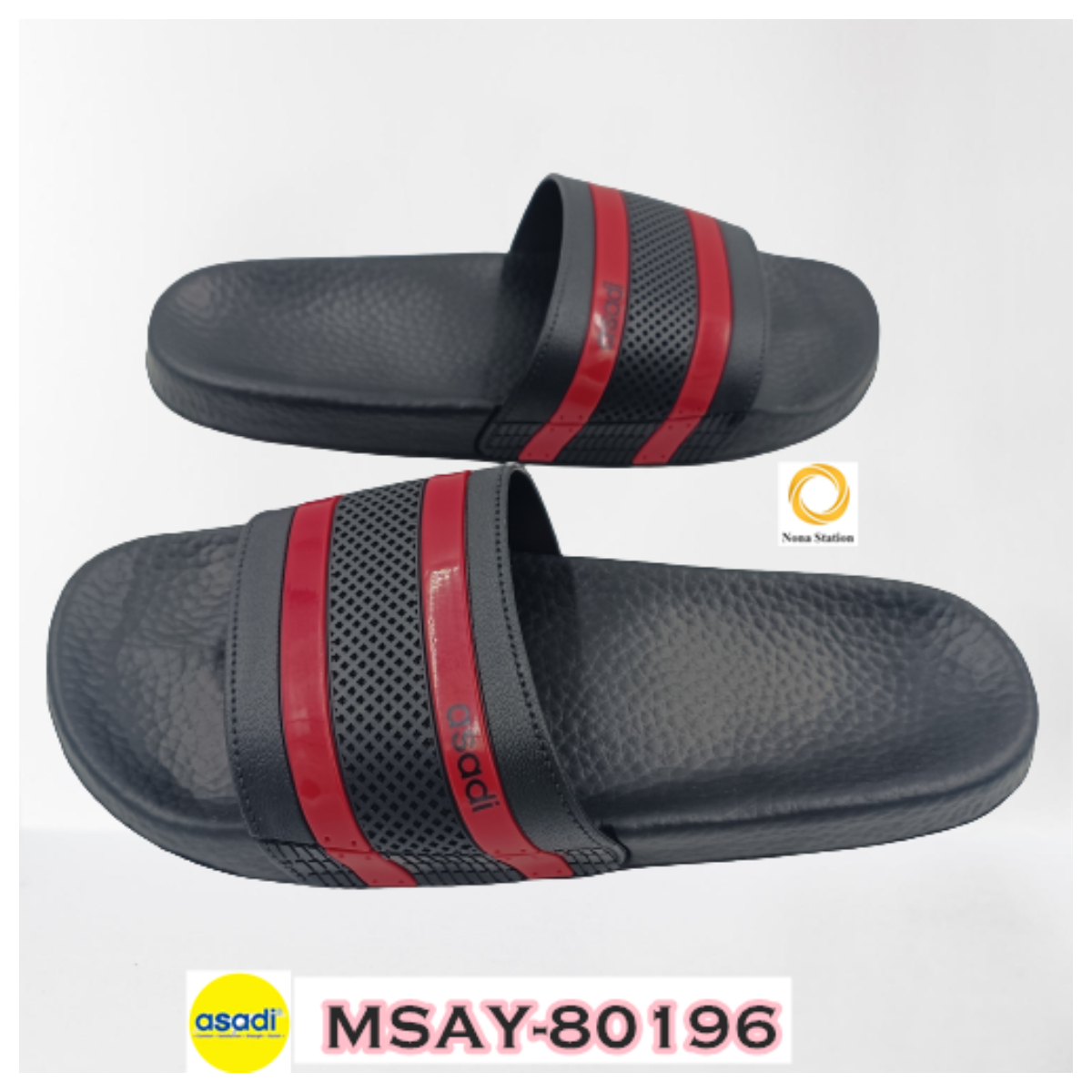 NS ASADI MSAY-80196 Men Sandals Slippers Shoes (Size 40 - 45) | Shopee ...