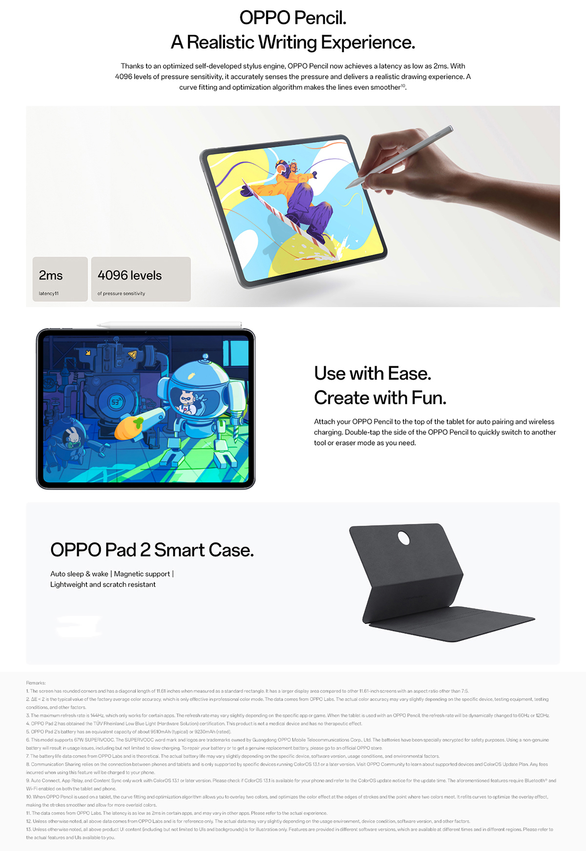OPPO Pad 2 Tablet | 8GB + 256GB | MediaTek Dimensity 9000 | 9510mAh ...