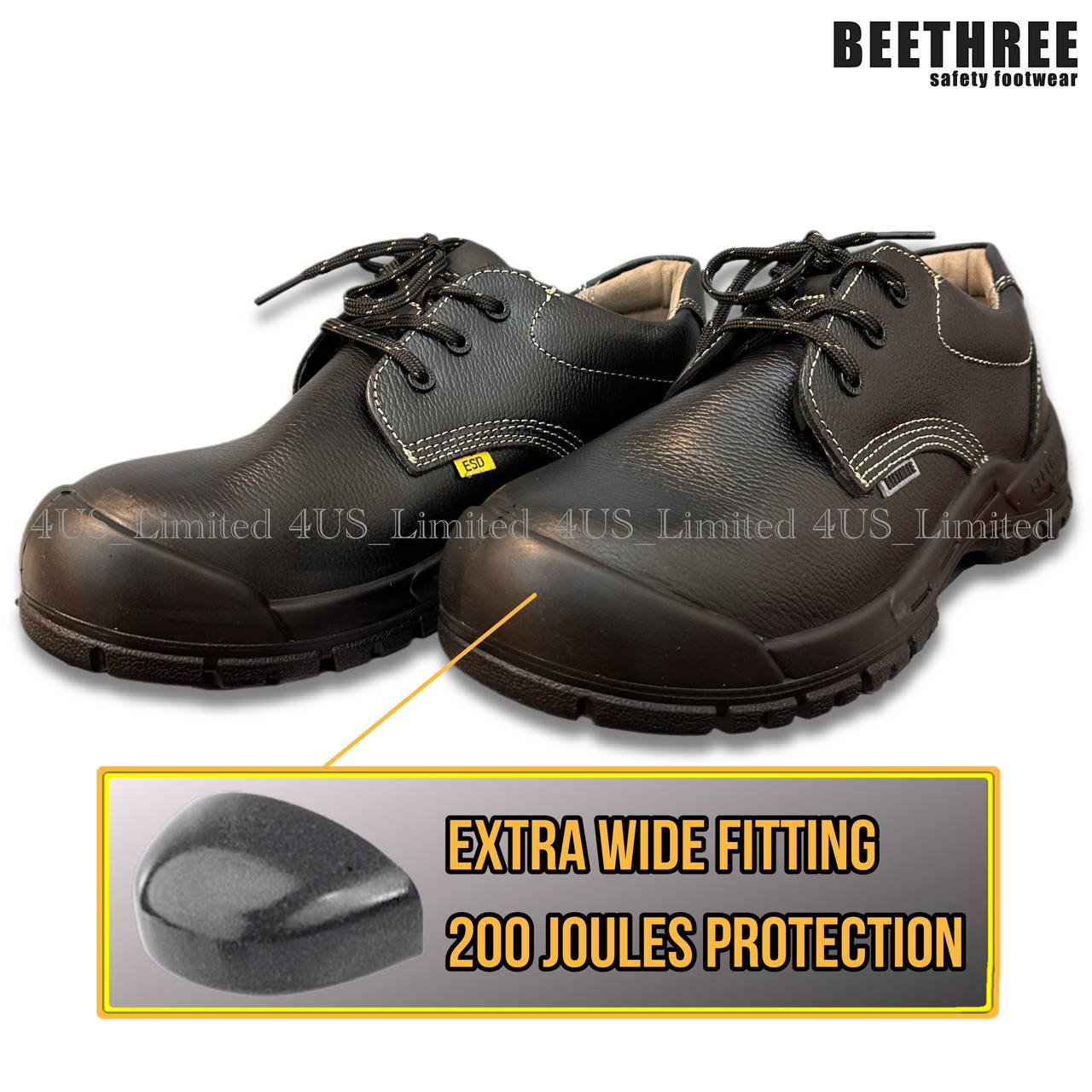 BEETHREE BT-8700 Laces-Up 4.5" Low Cut Safety Shoes (Sirim&Dosh) Kasut ...