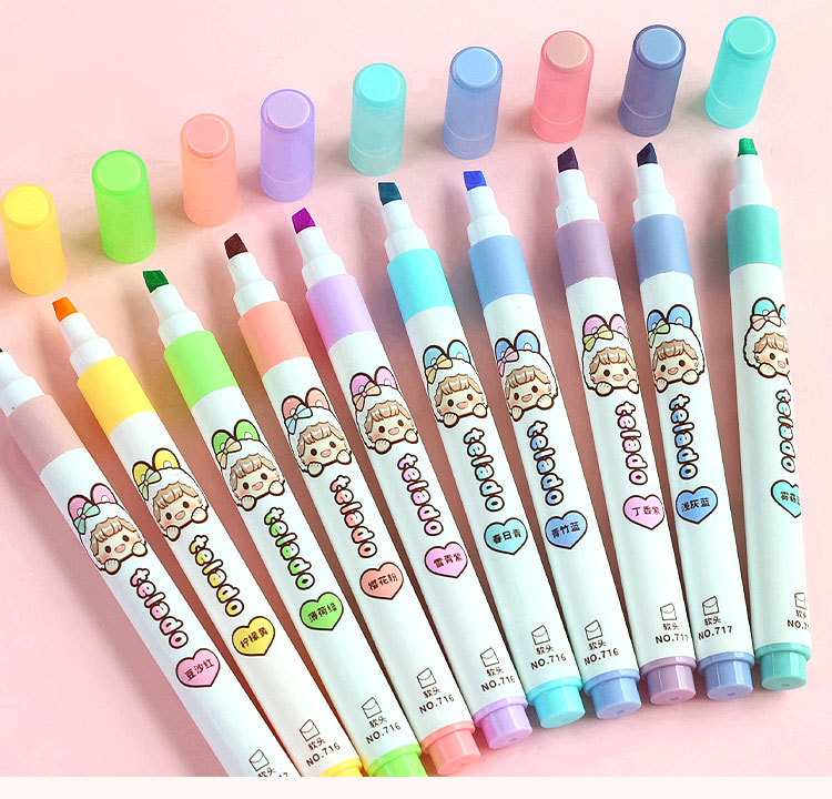 Telado Hand Ledger Doodle Pen Highlights Highlighter Pen for Handbook ...