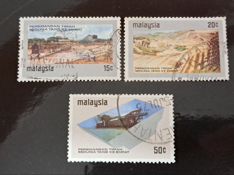 1974 Malaysia Setem Persidangan Timah Sedunia Yg Ke-4 Stamps The 4th World Conference on Tin in ...