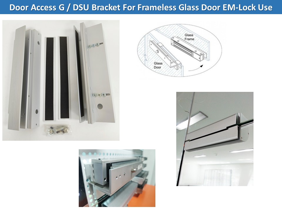 Door Access G Bracket / DSU Bracket For Frameless Glass Door Access EM ...