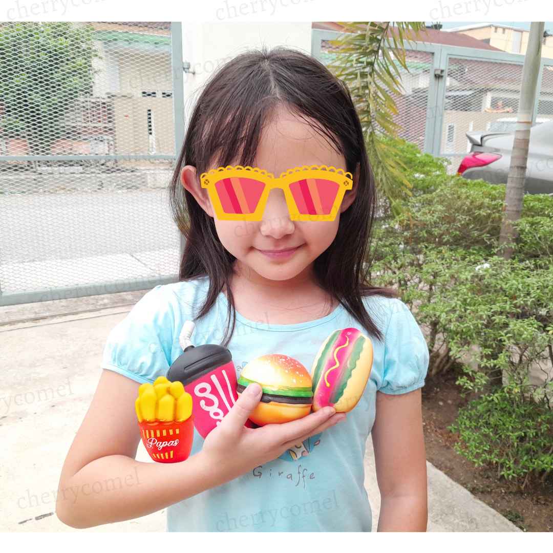 Food Squishy Kawaii Burger Fruits Apple Squishies Slow Rising ...