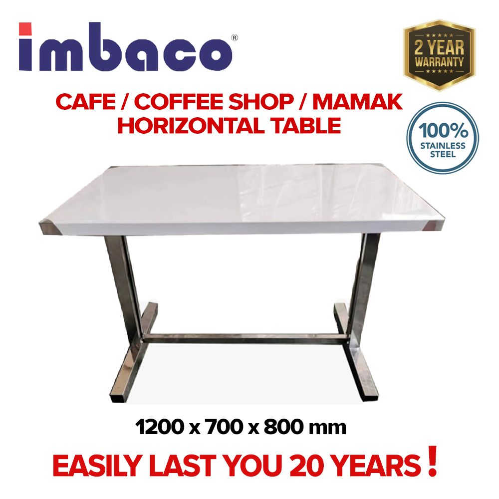 Imbaco Stainless Steel Table Cafe / Coffee Shop / Kedai Mamak | Fully ...