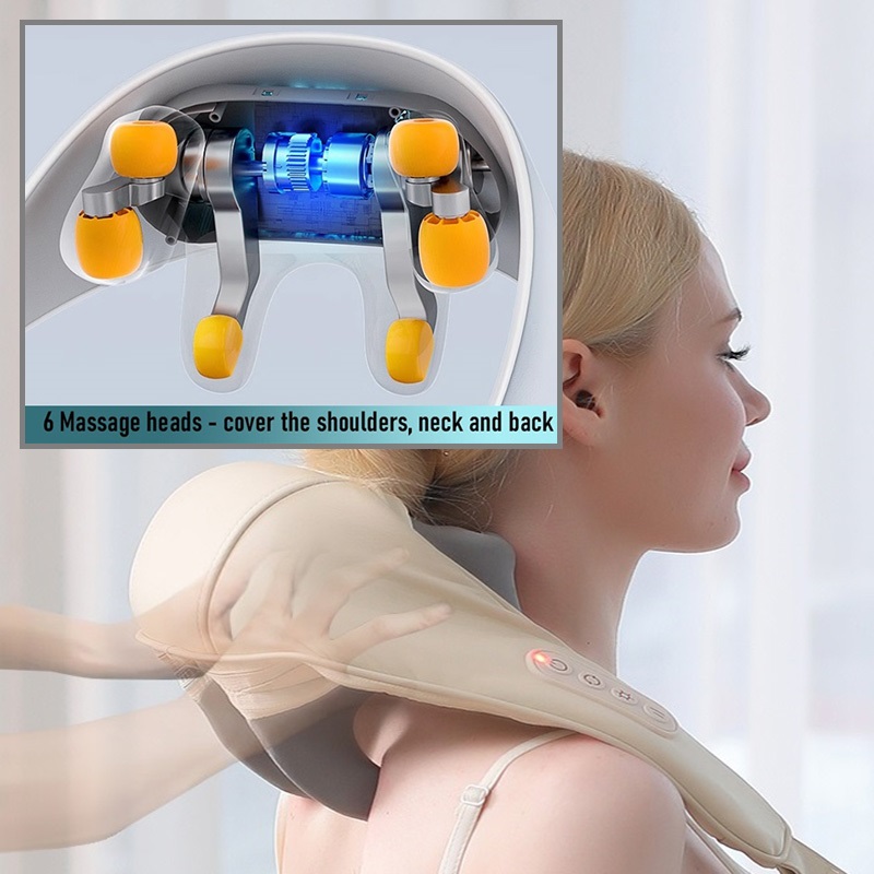 Maidronic Premium 8D Shoulder and Neck Massager Brushless Motor Clamp ...