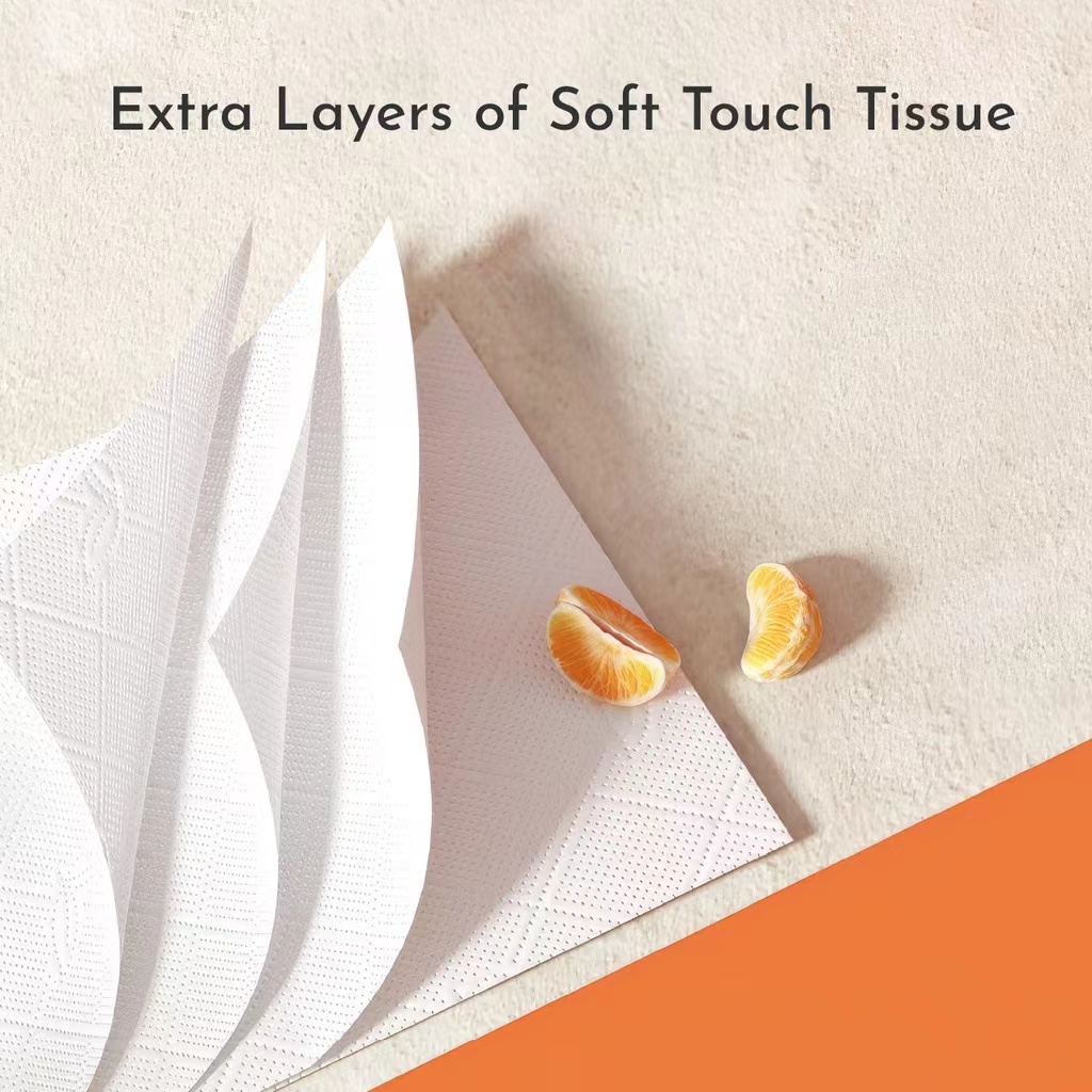 4 Pack Deluxe Soft Facial Tissue Paper Wall Hanging Tisu (375 draws/4 ...