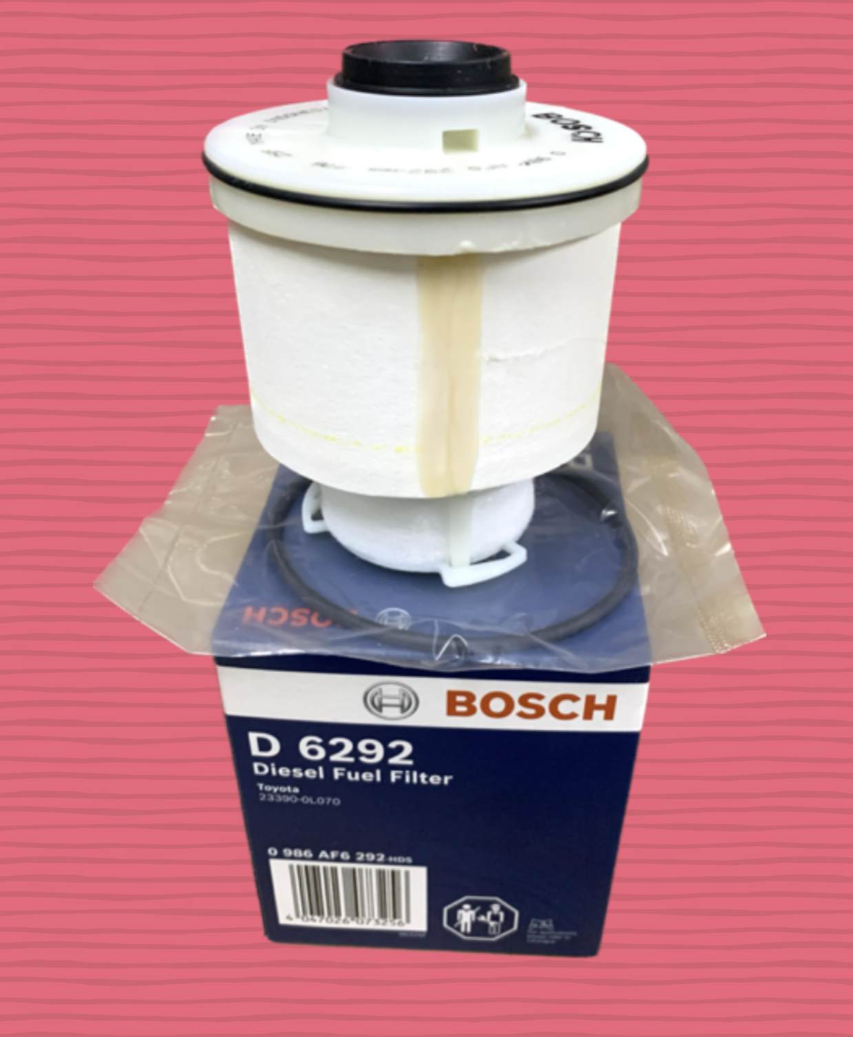 BOSCH D6292 DIESEL FUEL FILTER. TOYOTA FORTUNER 2.4,2.8 GUN165,GUN156 ...