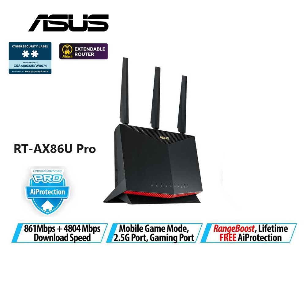 ASUS Router Wi-Fi 6 Wireless Dual Band AiMesh Router RT-AX57/RT-AX53U ...