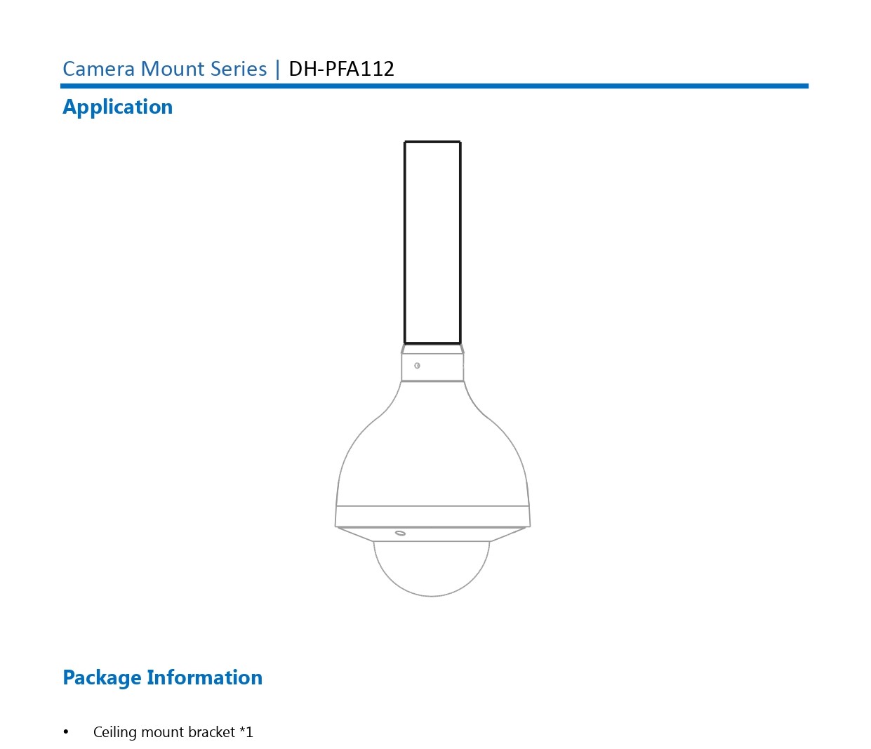 Dahua Outdoor Weatherproof CCTV Camera Aluminum Extension Pole for ...