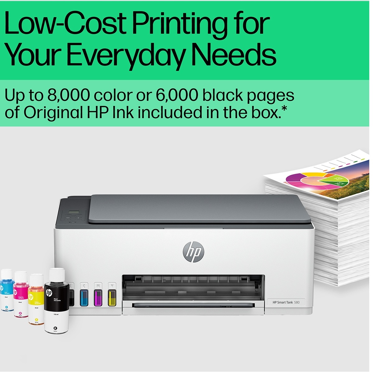 HP Smart Tank 580 (Print/Scan/Copy/USB/Wifi)* Free additional Black XL ...