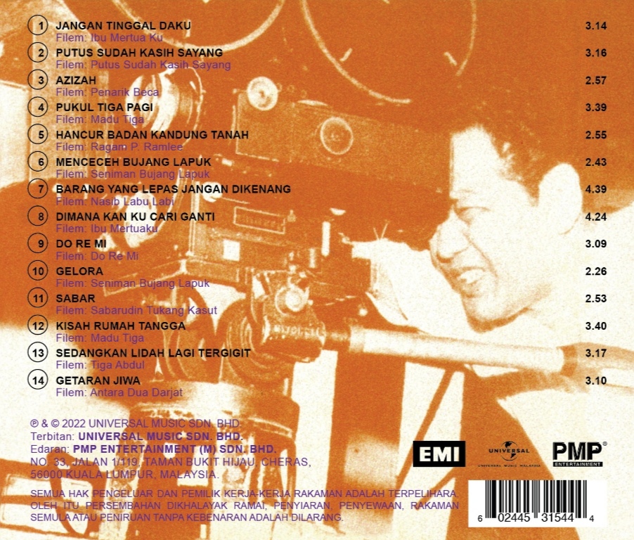Tan Sri P. Ramlee - Lagu Lagu Terbaik Dari Teater - CD - Remastered ...