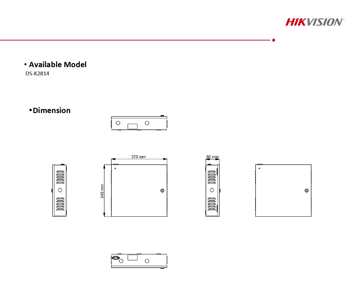 Hikvision Four 4 Door Access Controller 10000 Cards 50000 Access Events Anti Pass Back DS-K2814 ...