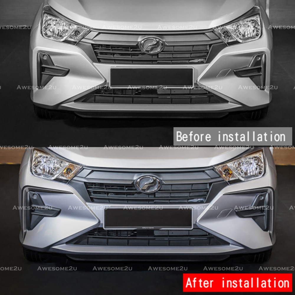 Awesome2u Perodua New Axia 2023-2024 Car Front Bumper Canard Trim ...