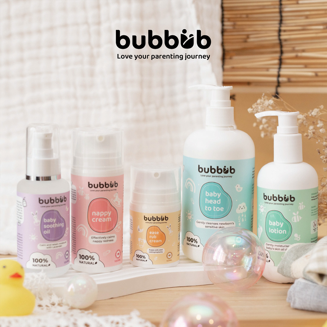 Bubbub Gift Set - Baby Soothing Oil / Ease Rub Cream / Nappy Cream ...