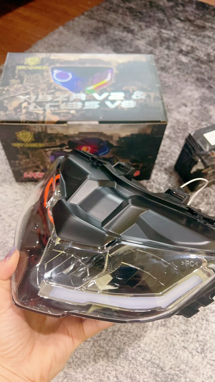 Y15ZR V2 LC135 V8 HEAD LAMP CUSTOM LED EAGLE EYE LED RAINBOW TST RACINg | Shopee Malaysia