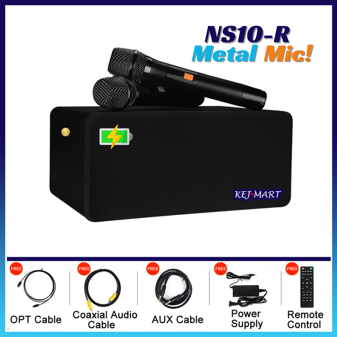 FAMILY KTV NS10 60W 80W Original Karaoke Speaker Home Karaoke Bluetooth Speaker Wireless Mic ...