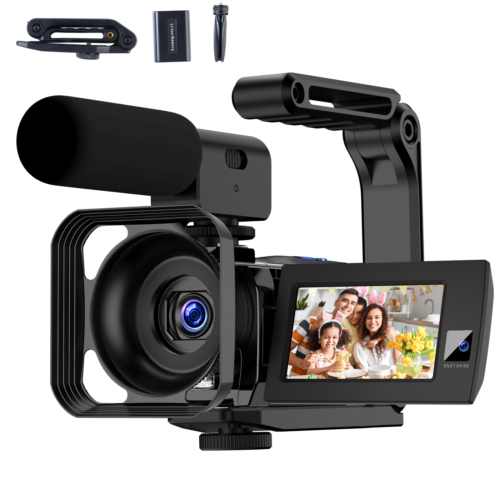 Video Camcorder Campark AC09 with Dual Lens 4K 56MP Video Camera WIFI ...