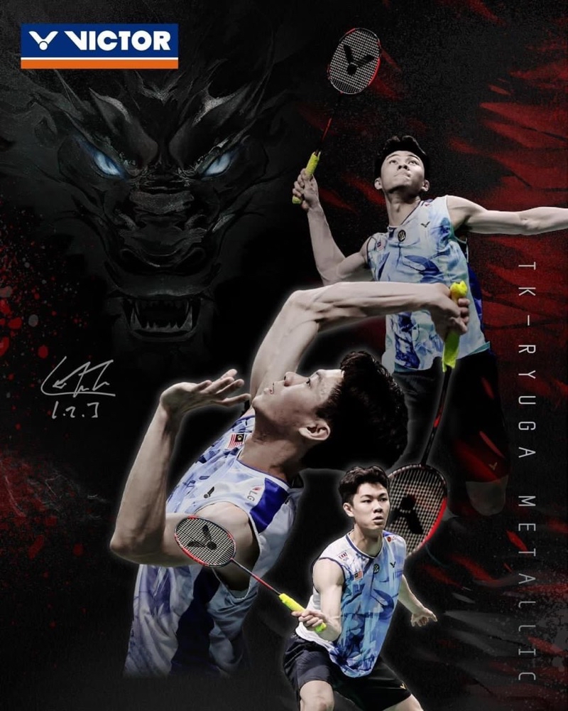 Victor TK-RYUGA METALLIC C THRUSTER RYUGA METALLIC Badminton Racket ...