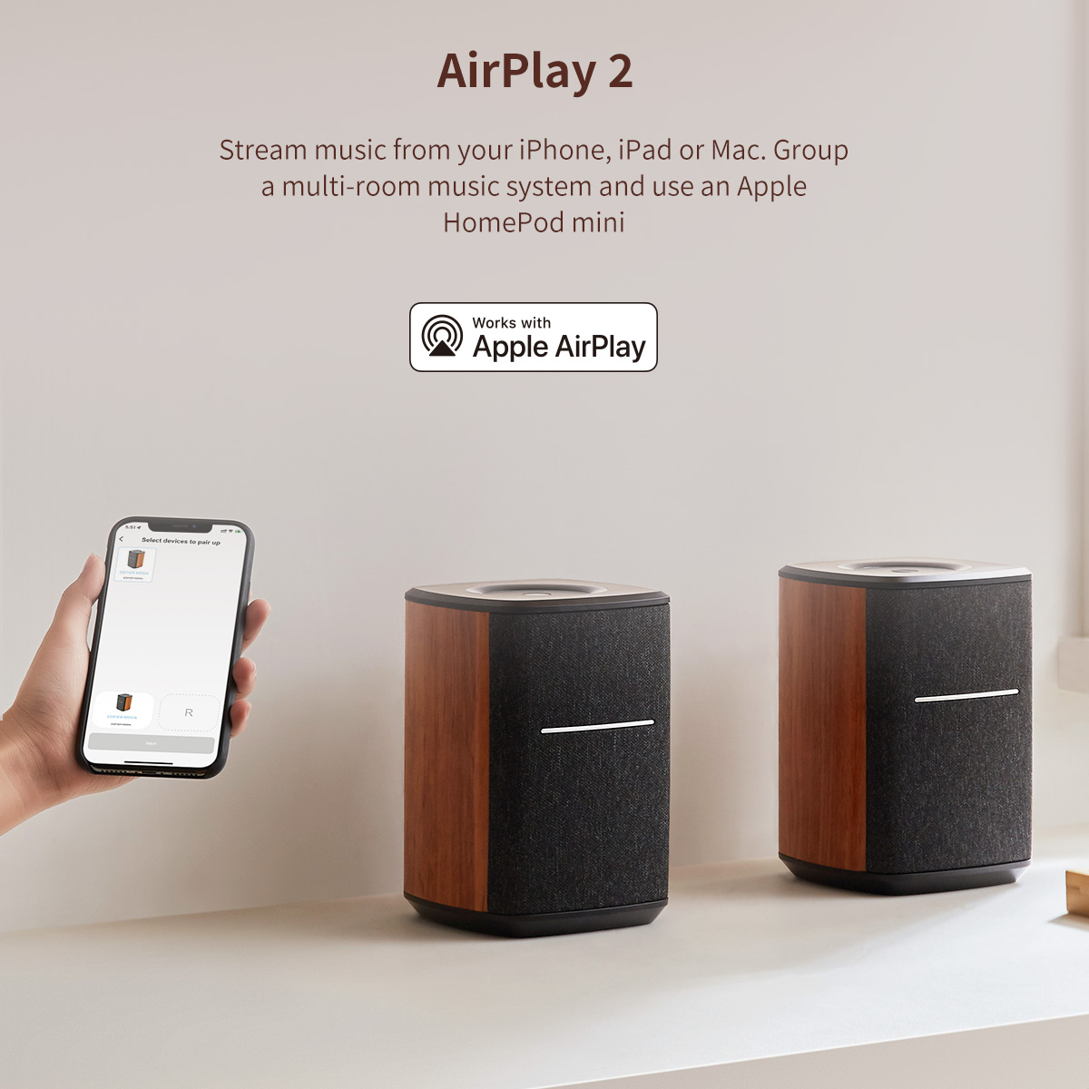 Edifier MS50A Smart WIFI Speaker - WIFIF | Bluetooth | Alexa | AirPlay ...