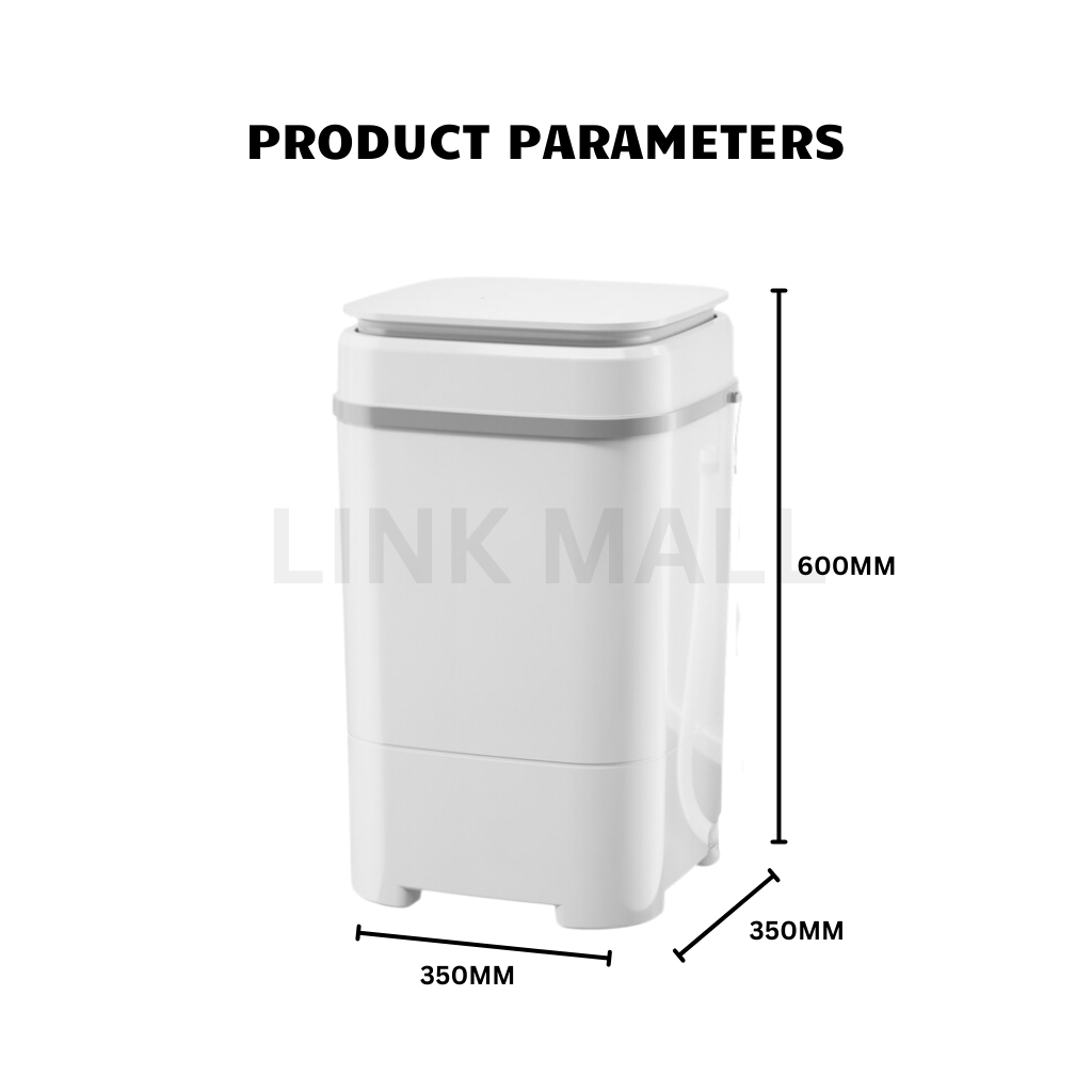 Link Mini Washing Machine 5kg/7kg Mesin Basuh Mini Washing Machine With ...