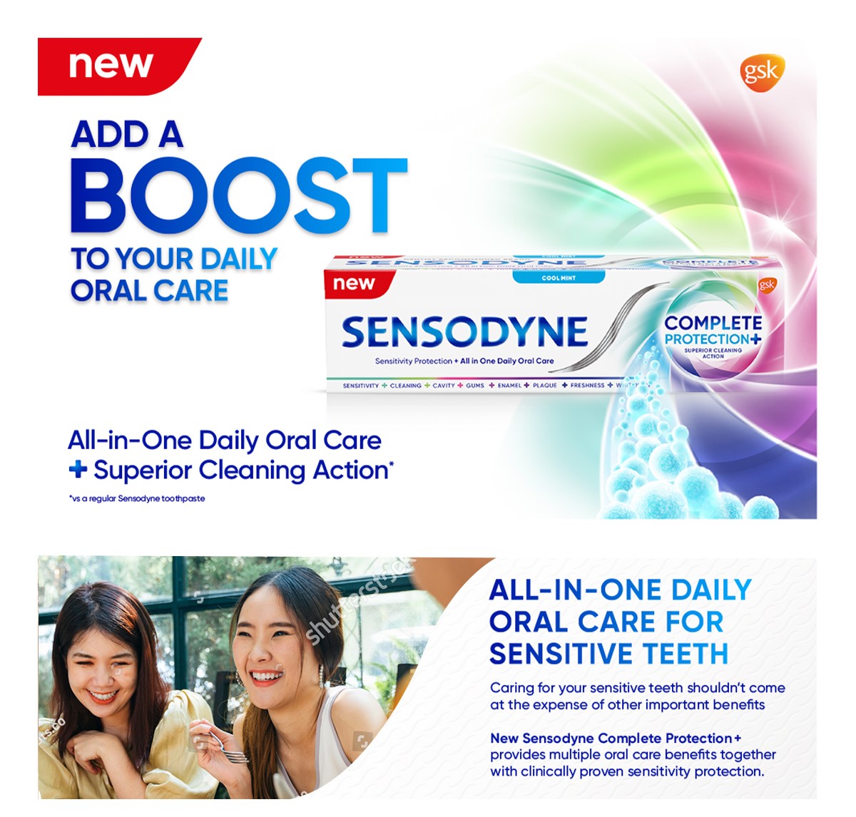 SENSODYNE Toothpaste Complete Protection 7 In 1 Benefits for Complete ...
