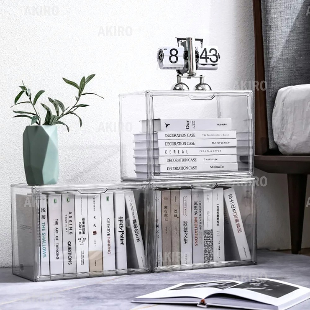 AKIRO Magnetic Transparent Labubu Display Box Labubu Storage Box Toys ...