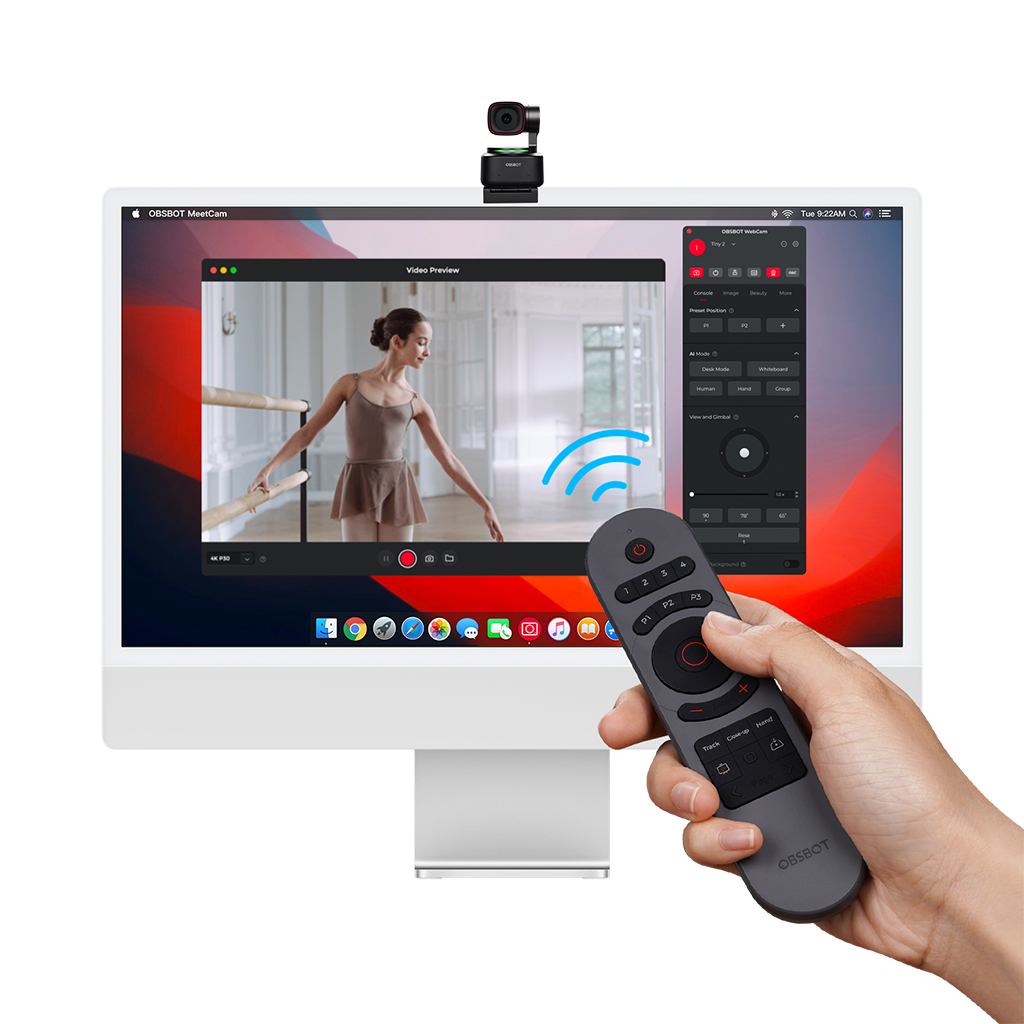 OBSBOT Tiny & Tiny 2 & Meet & Meet 4K Smart Remote Control | Shopee ...