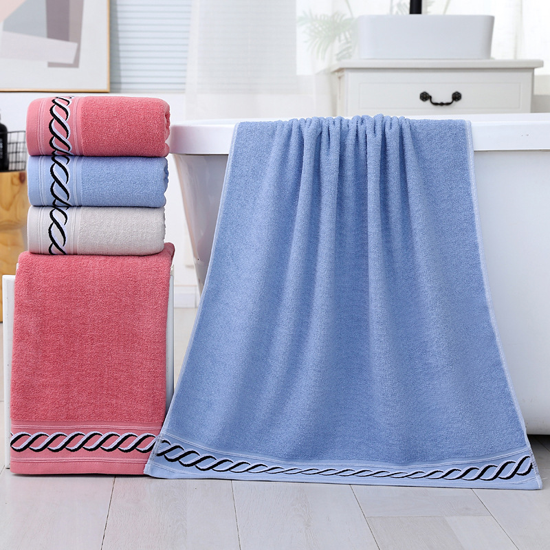 LFENNEL🎁Bath Towel Tuala Mandi 70x140CM Cotton Super Absorbent Water ...