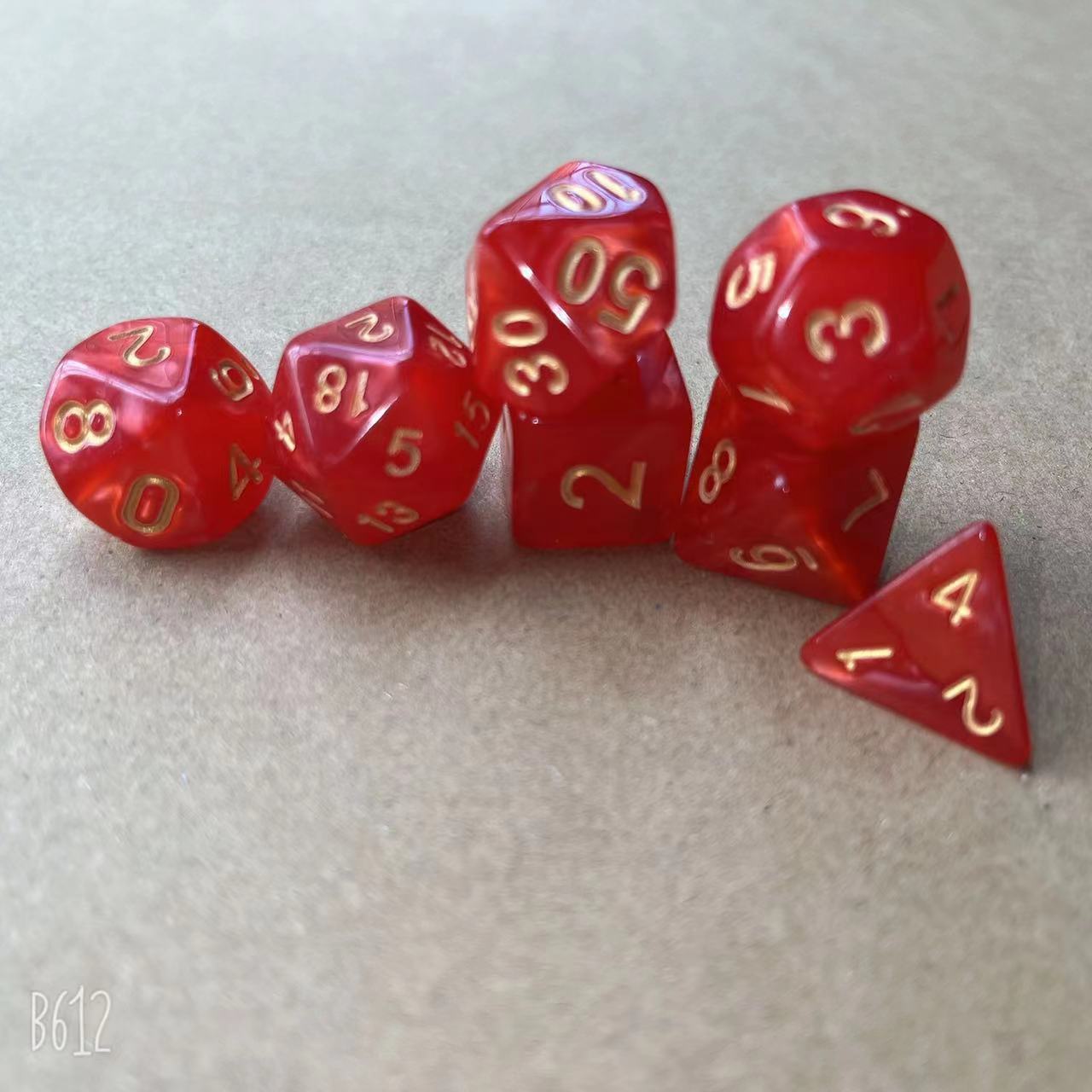 7pcs/set Game Dice Creative RPG Polyhedron D4 D6 D8 D10 D12 D20 Dice ...