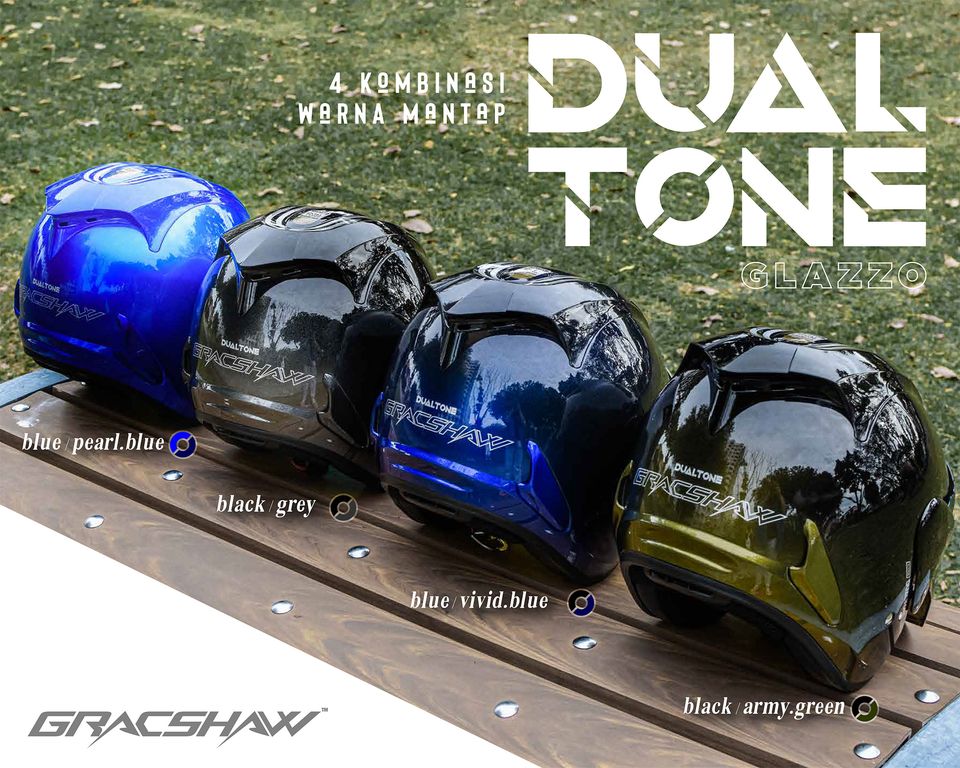 Gracshaw G919i Glazzo Dualtone Helmet New Launching Feb 2023 Two Tone ...