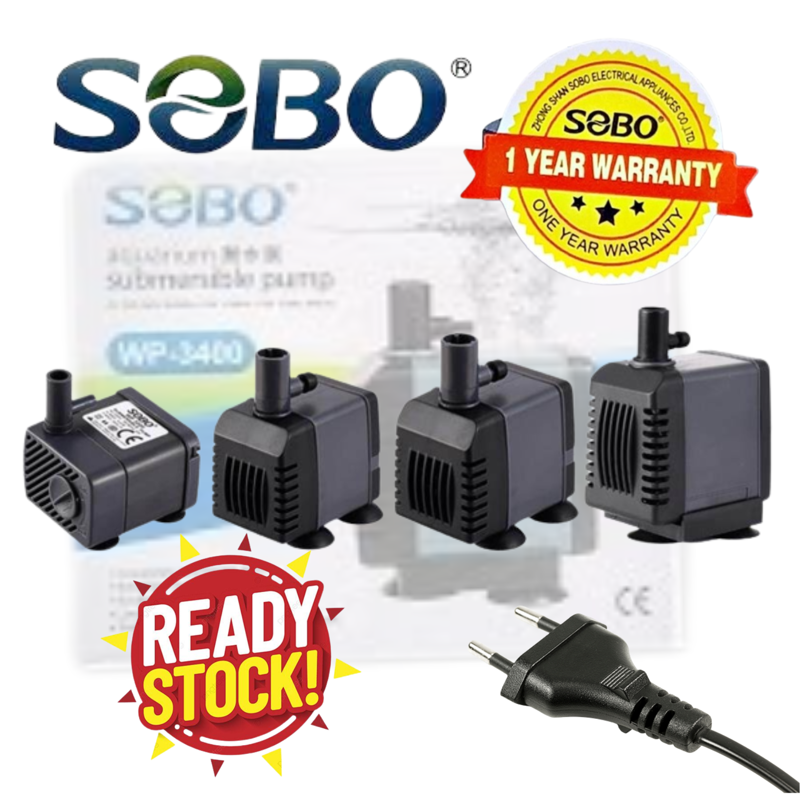 SOBO Aquarium Submersible Water Pump Fish Tank WP-3200 WP-3300 WP-3400 WP-3500 WP-4000 WP-5000 ...