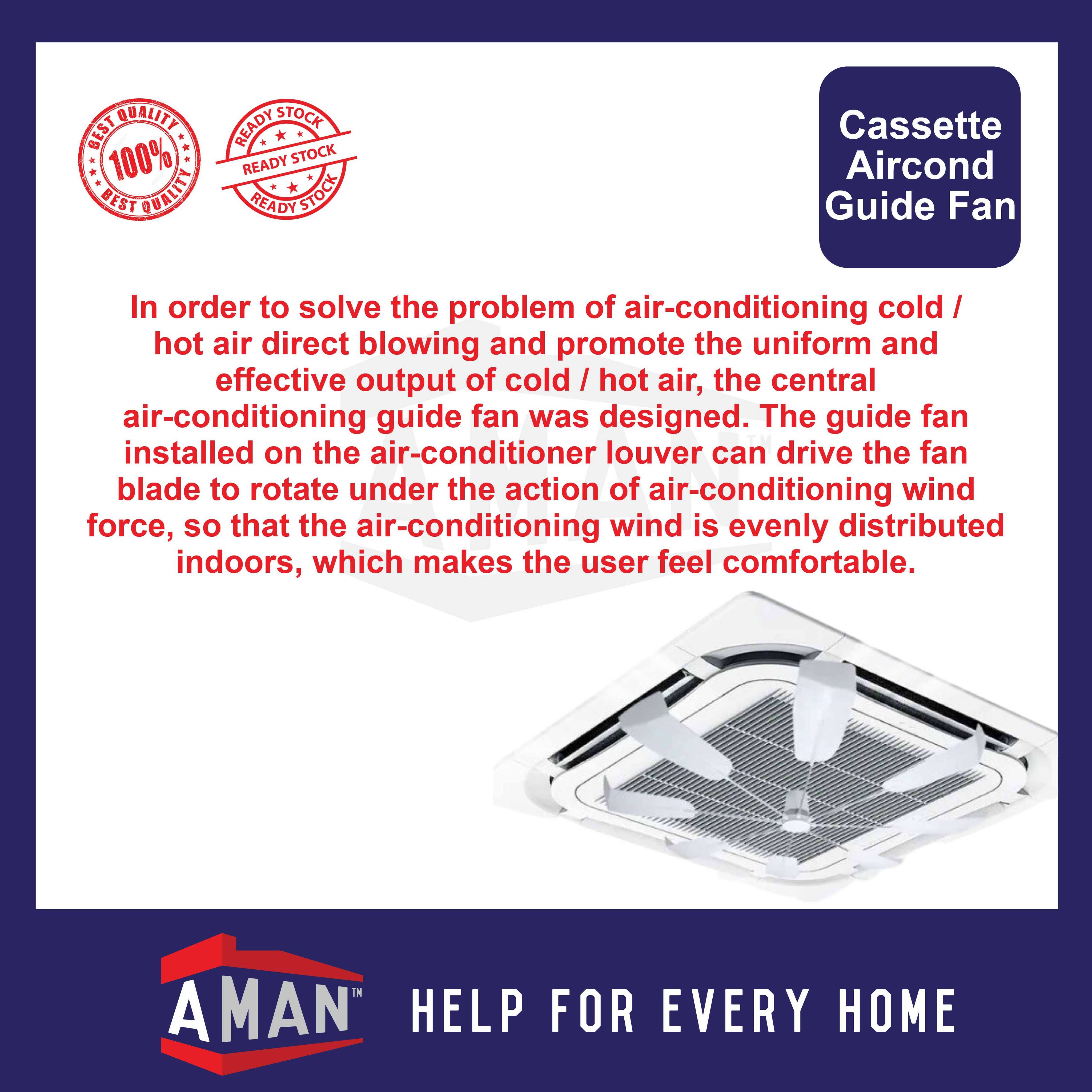 Aircon Guide Fan Central Aircond Wind Guide Fan Aircon Fan Cassette Fan ...