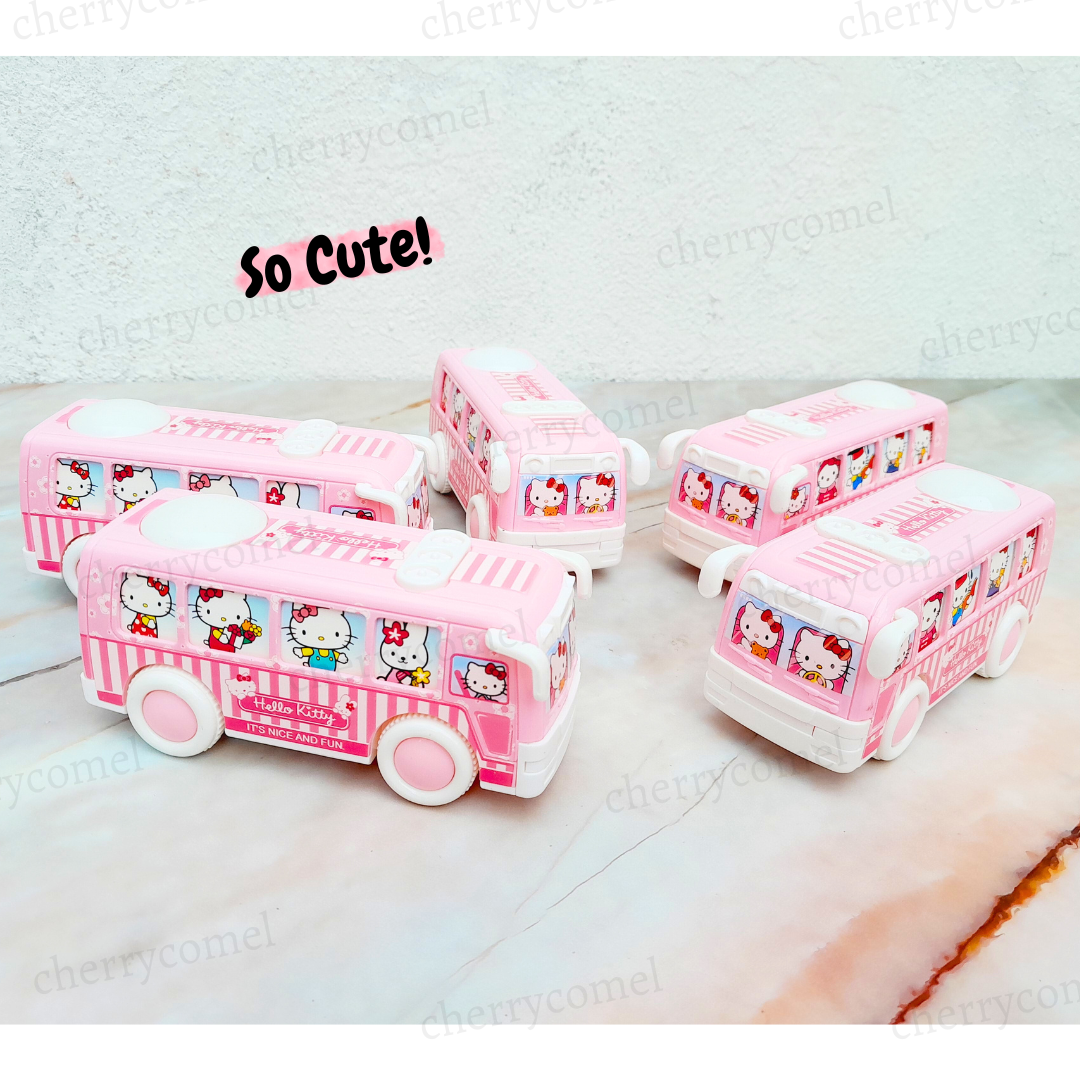 Hello Kitty Bus Toy Cute Bas Vehicle Toys Girls Toys Pink | Shopee Malaysia
