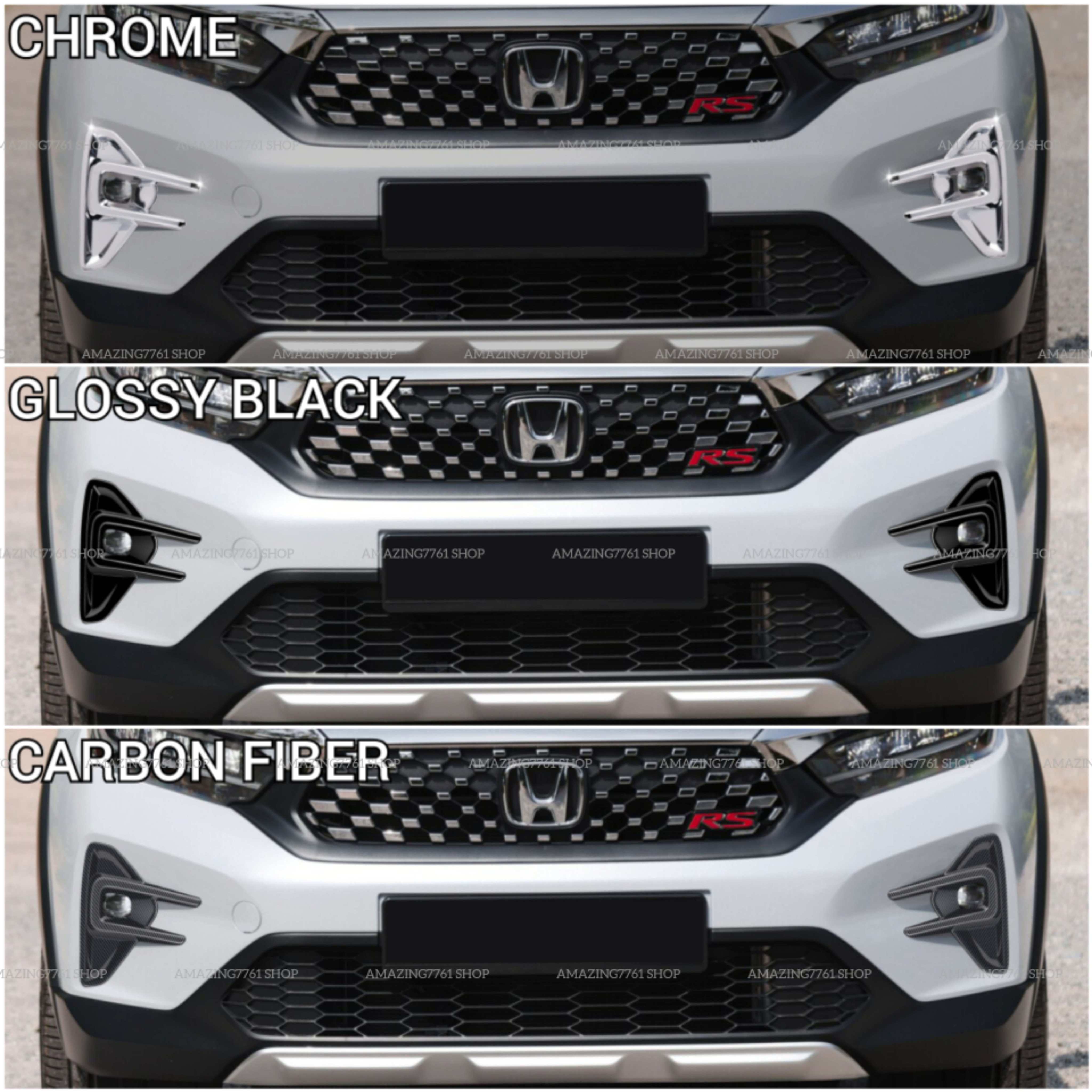 AMAZING HONDA WRV RS CAR FRONT BUMPER FOG LAMP COVER TRIM GARNISH FOG ...