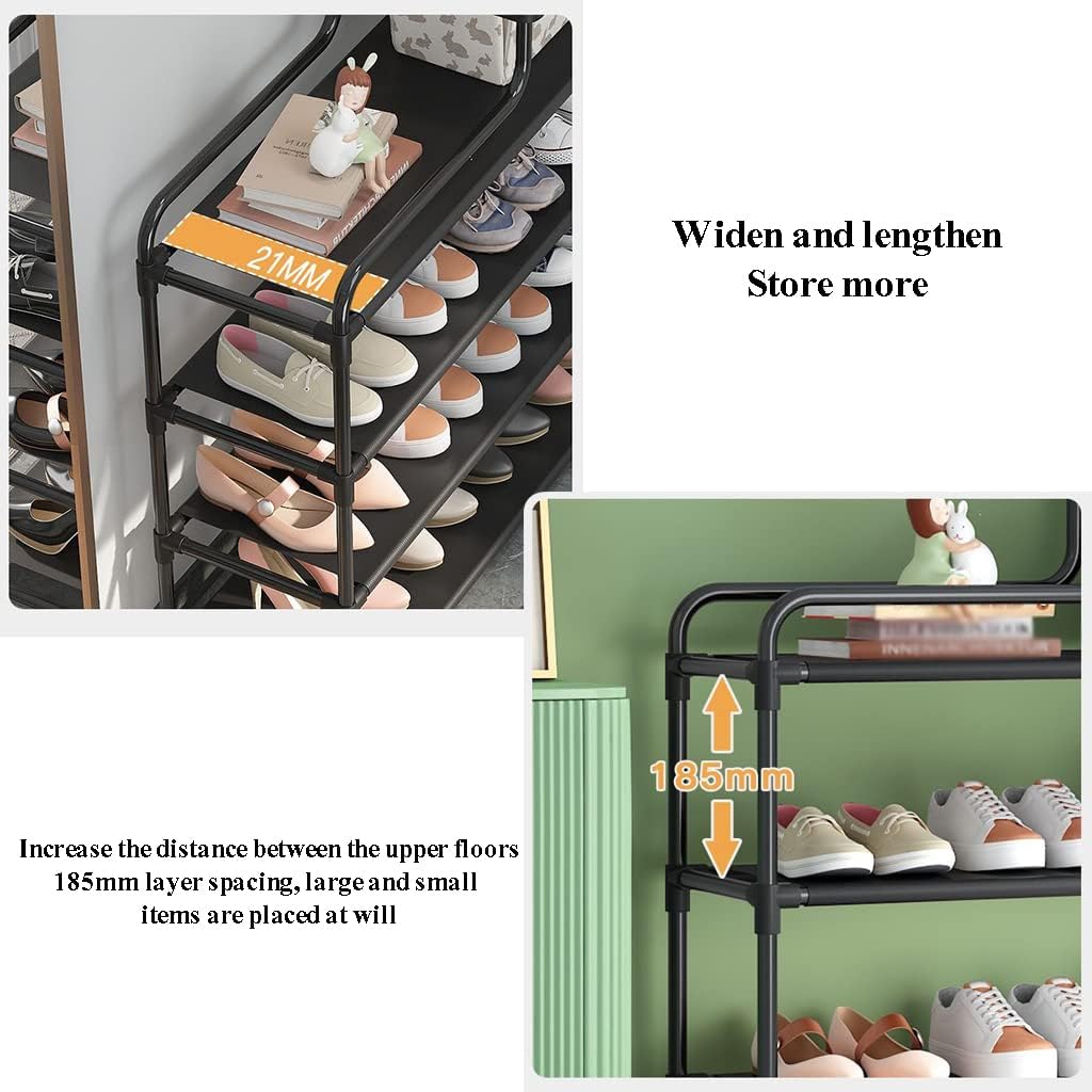 NEW STYLE 6 Tier Steel Shoe Rack With Storage Tray Almari Kasut ...