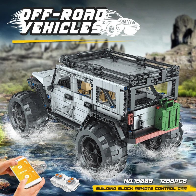 Mould King 15009 Technic Off-Road Remote Control Jeep Wrangler ...