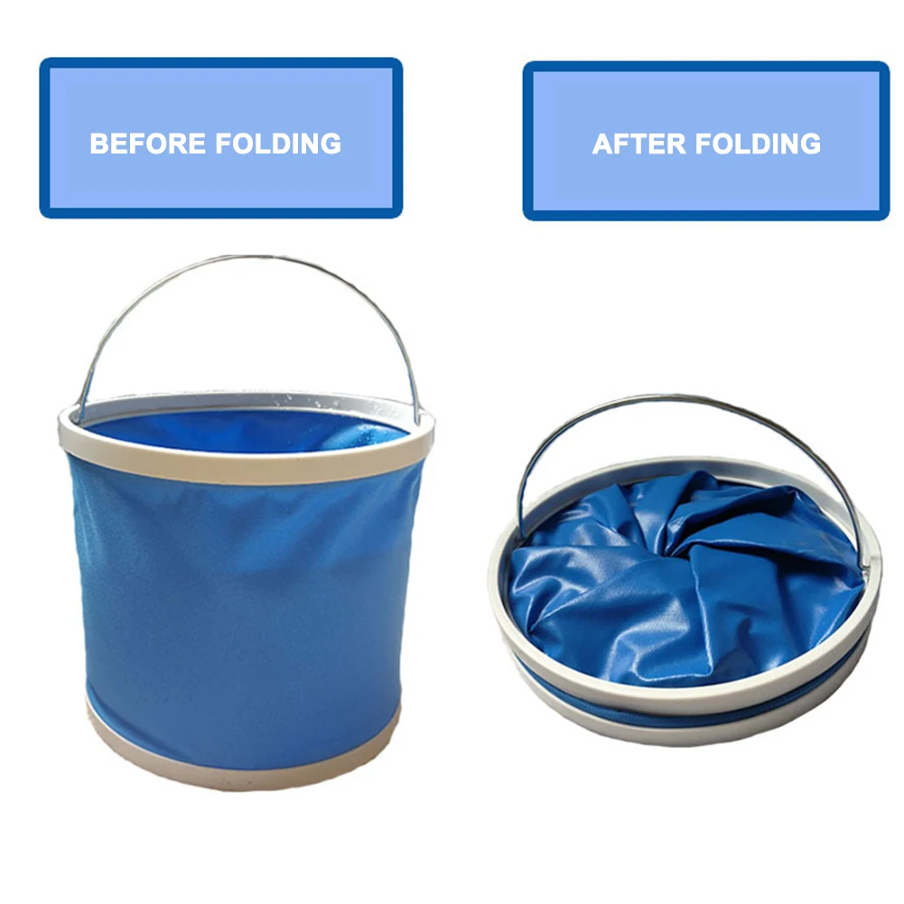 Foldable Water Bucket 】 13L Multipurpose portable Folding Bucket For ...
