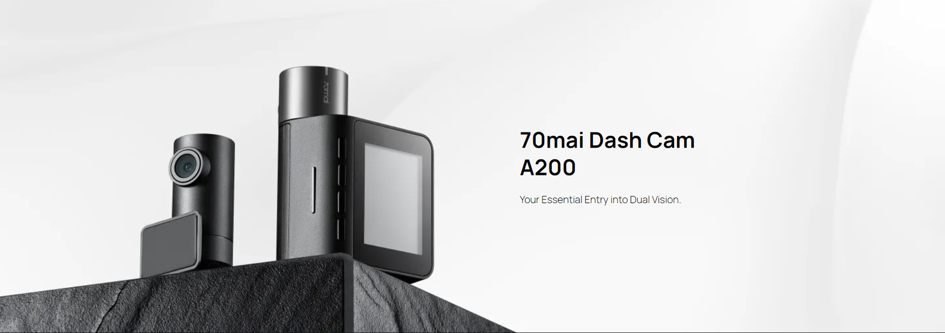 70mai Dash Cam A200 Dual-channel Record 1080P HDR 2'' IPS Screen 24H ...